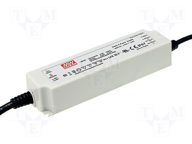 LPF-60-12 | Mean Well LPF Series 60W 12V CC/CV AC LED Driver - Olympian LED