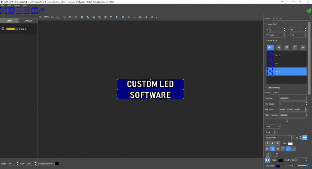 Custom LED Software - Olympian LED