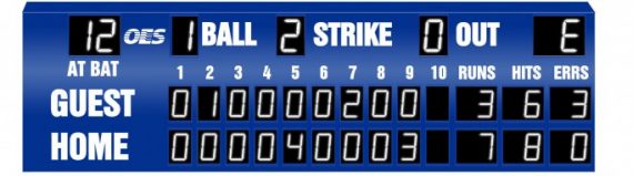 Home / Scoreboard / Baseball Scoreboard / OES Baseball Scoreboard 7222