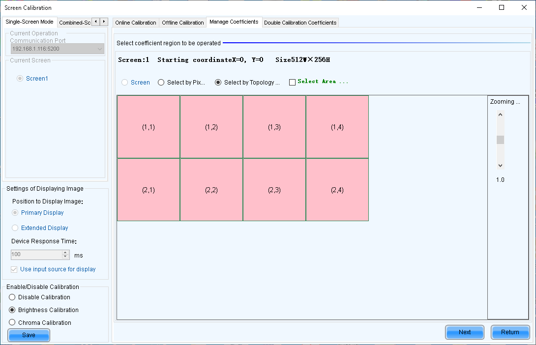NovaStar Brightness Calibration - Olympian LED